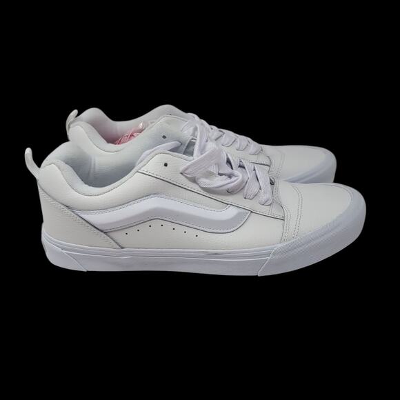 Vans | Shoes | Vans Knu Skool Leather Shoes Mens 3 True White Puffed Up ...